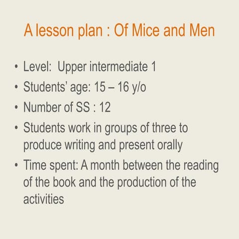 Of Mice and Men | PPT