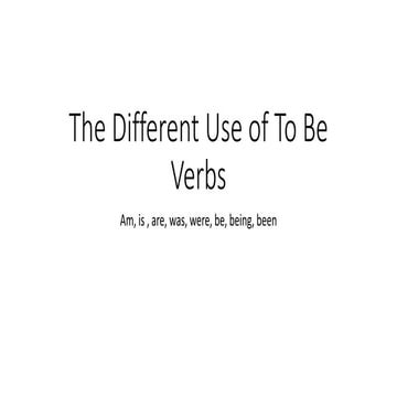 To Be verb the easiest way grammar.pptx