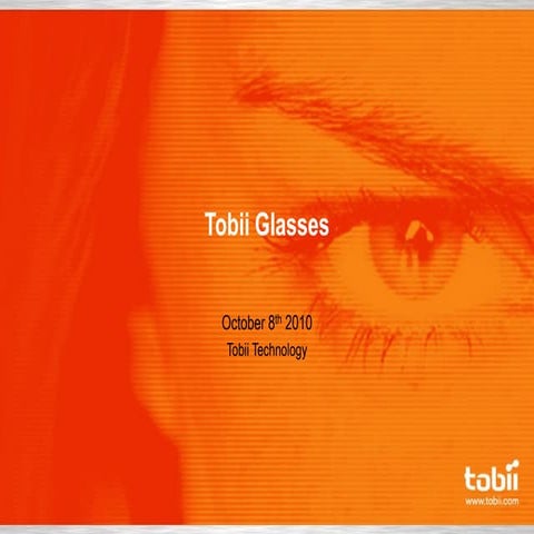 Tobii x series or glasses | PDF