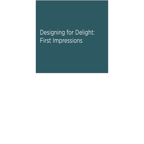 Delight 2014 | Designing for Delight Workshop, Toby Sterrett | PPT