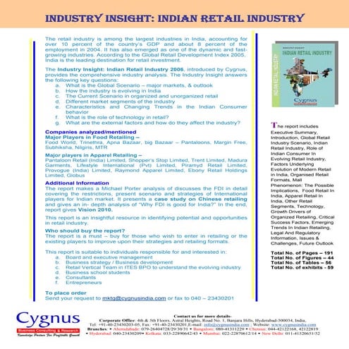 Toc %20 indian%20retail%20 | PDF