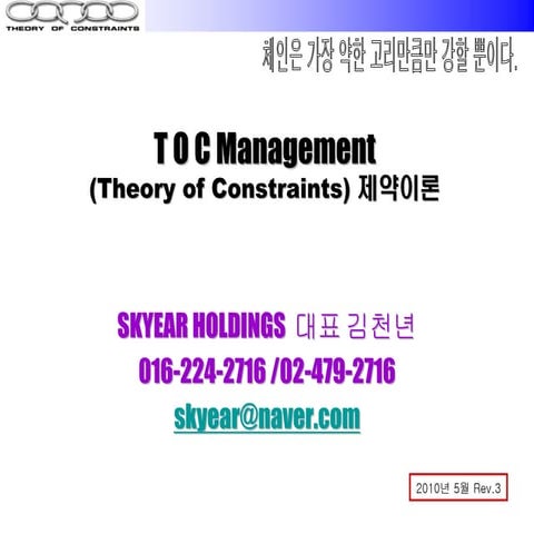 T O C management consulting r3 | PDF