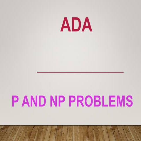 Design And Analysis Of Algorithms Unit 6 Non Deterministic Polynomial 2733