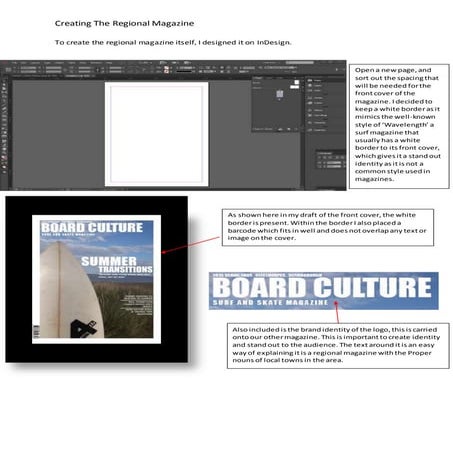 Creating the magazine on InDesign | PDF