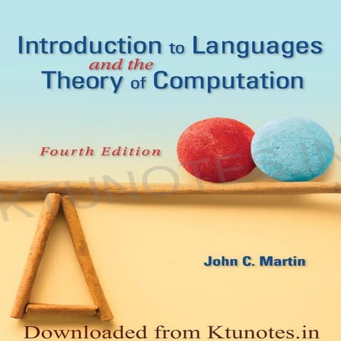 Introduction To Languages And Theory Of Computation Pdf