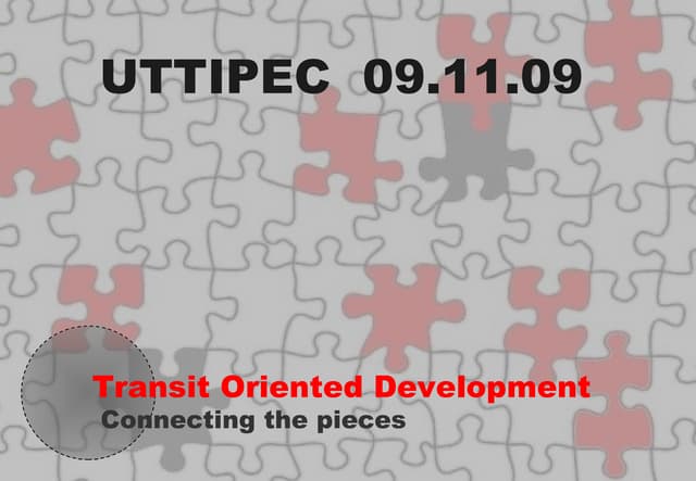 Transit Oriented Development - TOD - Human Settlement Planning ...
