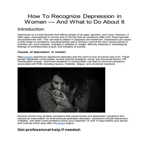 Depression | PPTX