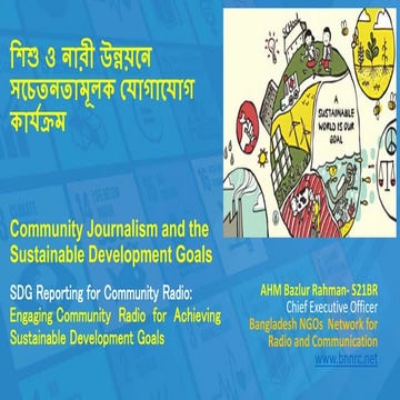 Community Radio Journalism and the Sustainable Development Goals in ...