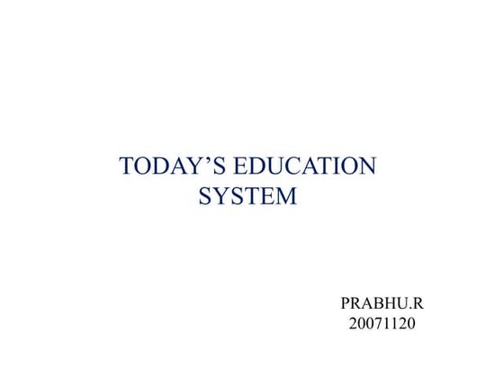 Education system in india | PPTX