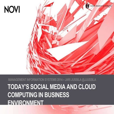 Today's social media and cloud computing in business environment | PPTX ...