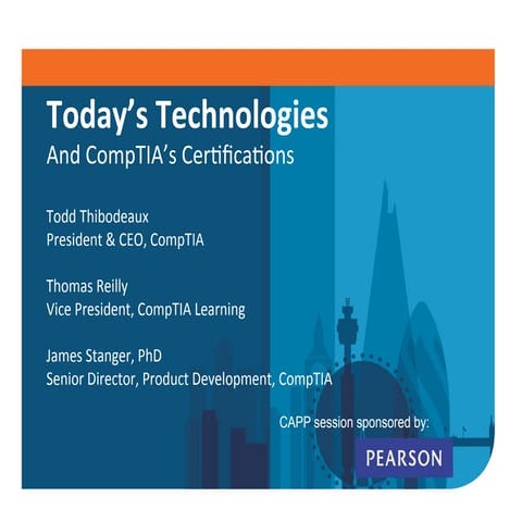 Today's Tech and CompTIA Certs | PDF
