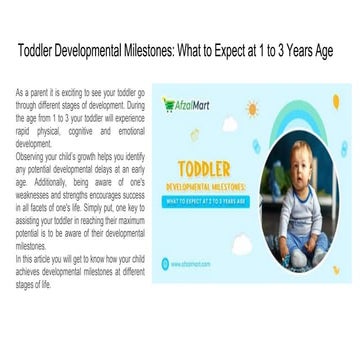 Toddler Developmental Milestones_ What to Expect at 1 to 3 Years Age.pptx