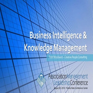 Business Intelligence and Knowledge Management | PPTX