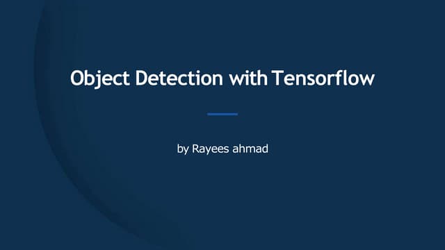 Object Detection With Tensorflow Api Ppt