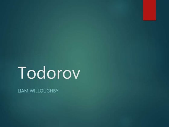 Todorov’s theory | PPTX | Science