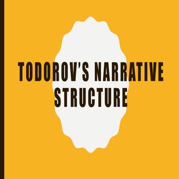 Todorov narrative structure | PPT