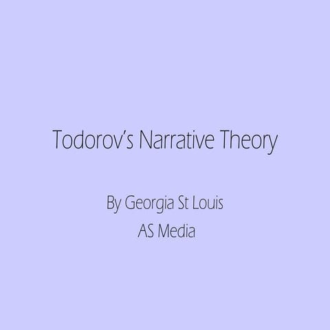 Todorovs Narrative Theory | PPT