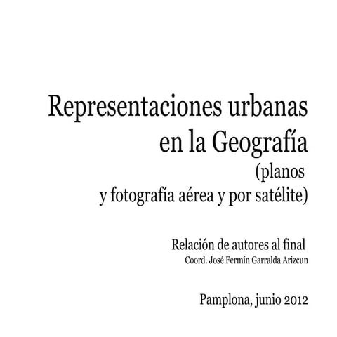 Planos urbanos: ciudades, villas y pueblos de España (1) | PPT