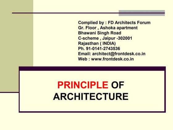 Architectural design - FORM AND SPACE | PPT
