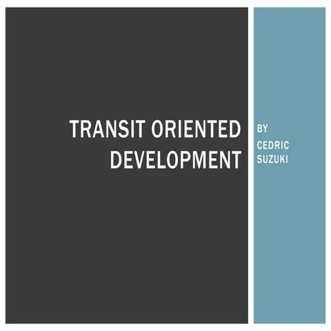 TOD Site Planning | PPTX