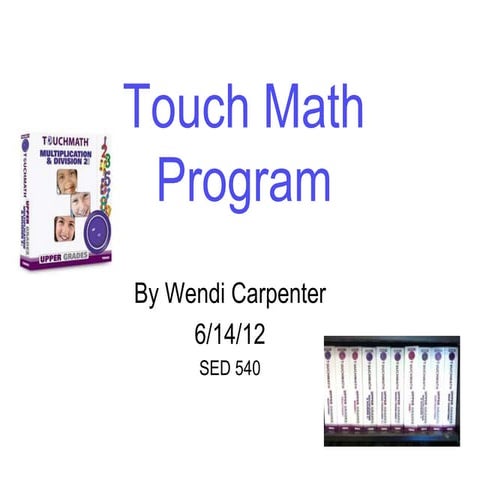 Touch Math | PPTX