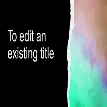 To edit an existing title.pptx
