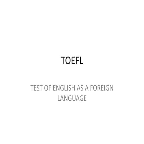 Toefl | PPT