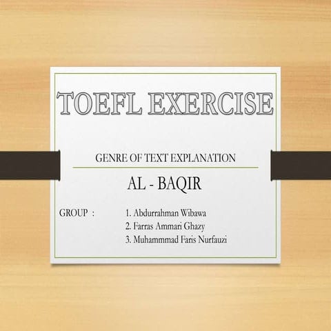 Features of an Explanation Text | PPT