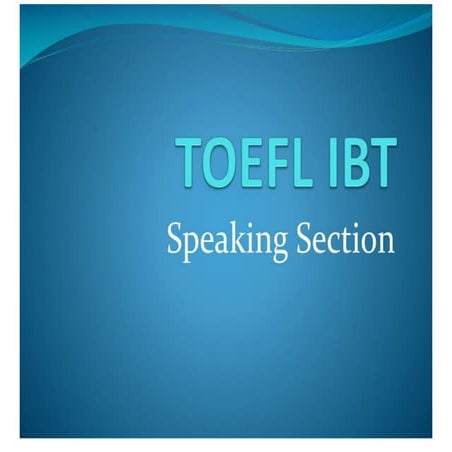 TOEFL IBT | PDF
