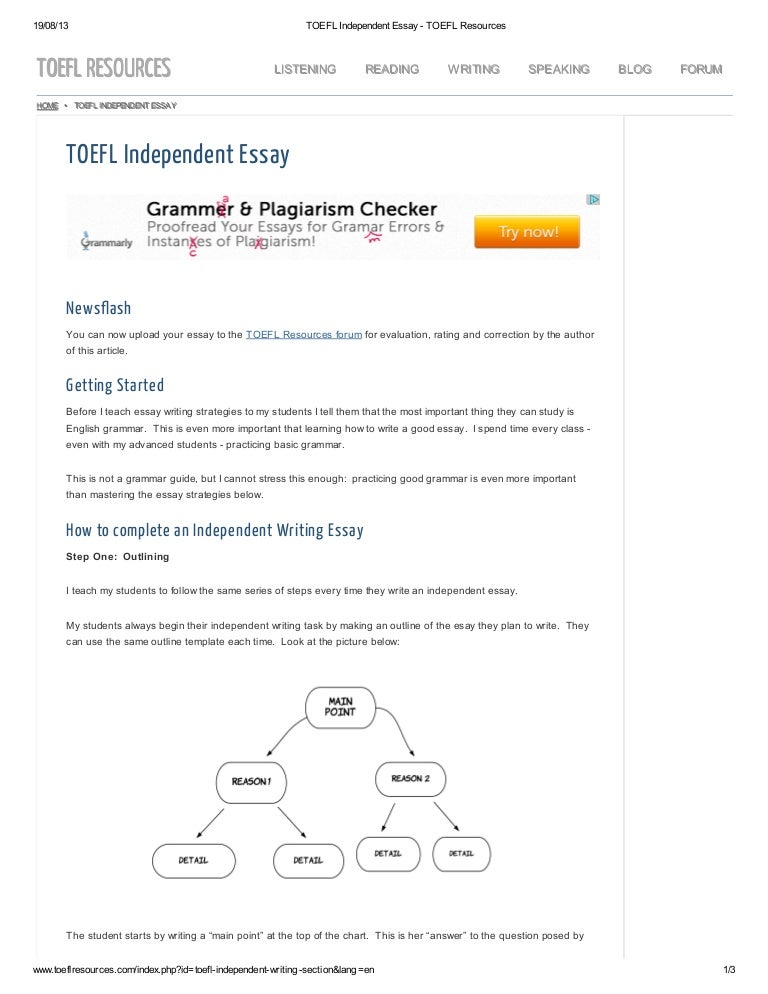 Toefl Independent Essay Toefl Resources toefl-independent-essay-toefl-resources