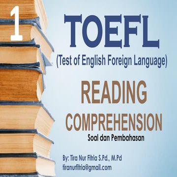 TOEFL (Reading Comprehension) | PDF