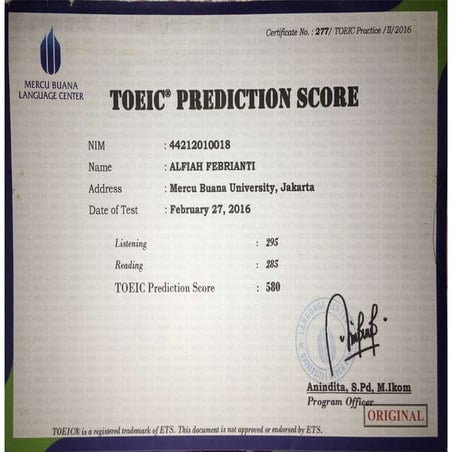 TOEIC LIA | PPT