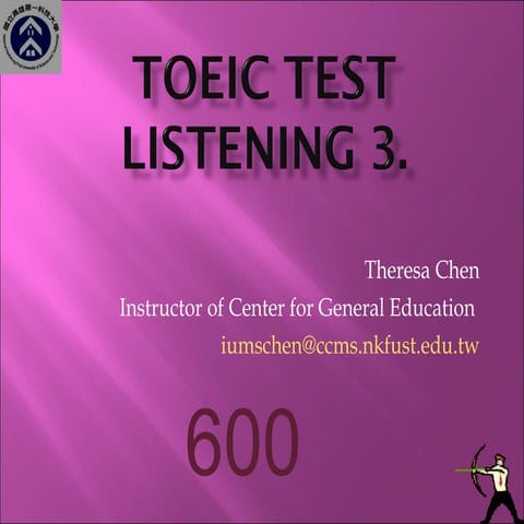 Toeic Listening 3 | PPT
