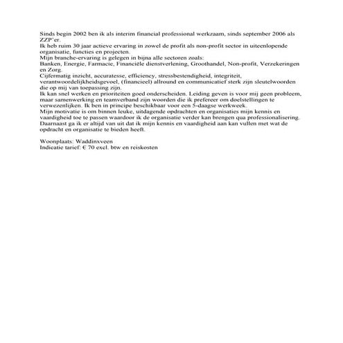 Toelichting Sollicitatie | PDF