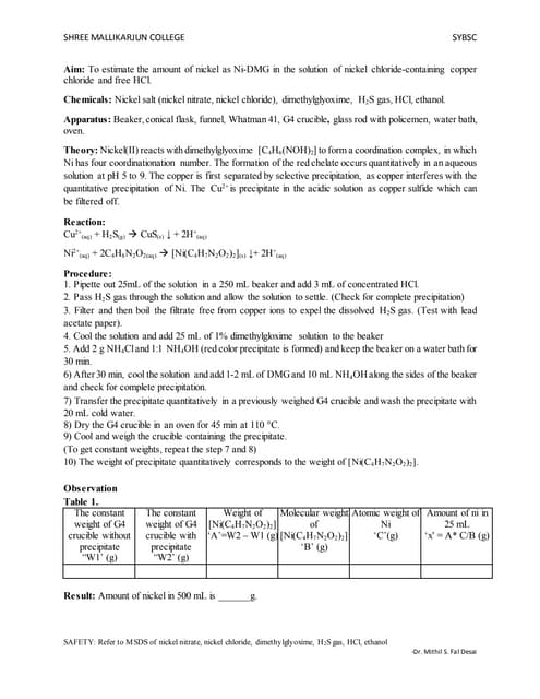 Nickel spot test | PDF | Skin Care | Beauty