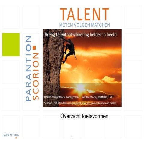 Toetsvormen overzicht scorion parantion | PDF