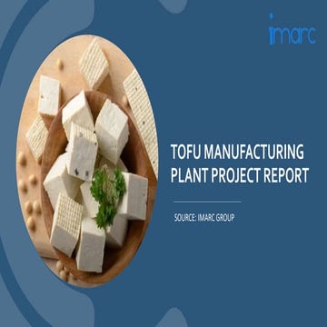 Detailed Project Report on Tofu Manufacturing Unit Setup | PPTX