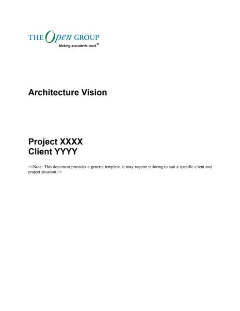 Architecture Document Template | DOC