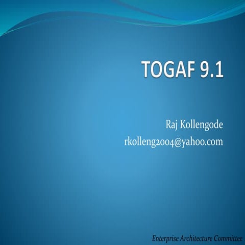 Introduce Togaf In Your Organization Sample Ppt