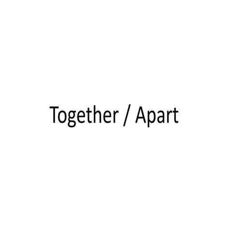 Together and Apart - WORD ASSOCIATION | PDF