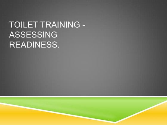 Toilet training for children with asd presentation | PPT