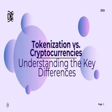 Tokenization vs. Cryptocurrencies: Understanding the Key Differences | PDF