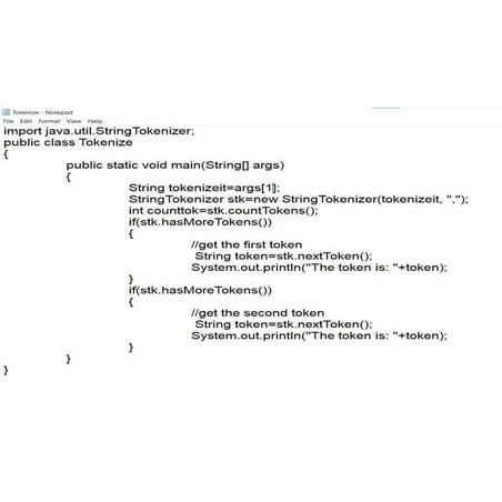 tokenize code1Screencapture1.pdf