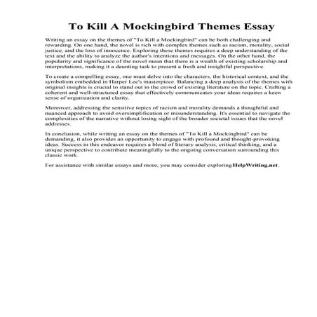 To Kill A Mockingbird Themes Essay.pdf