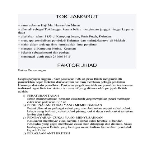 Tok janggut | DOCX
