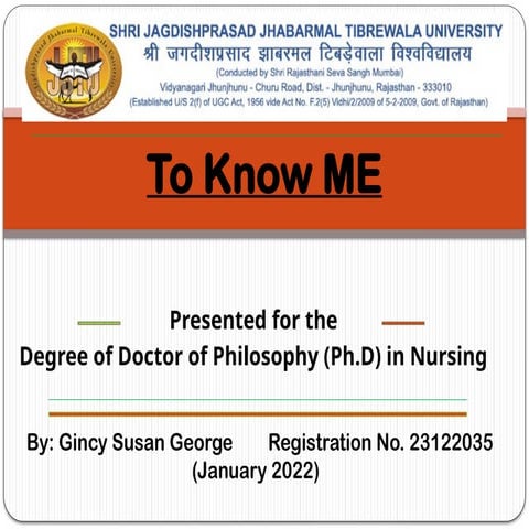 To Know ME and General PPT copy.pptx..... | PPTX