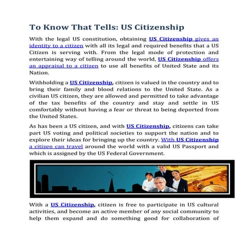Citizenship Essay | PDF