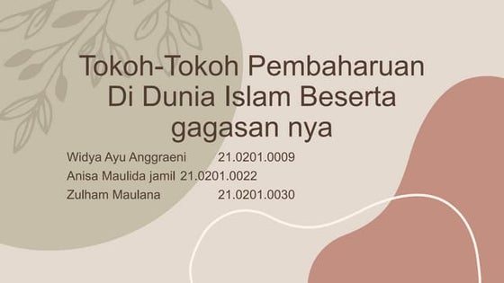 BERIKUT ADALAH MATERI KELAS XI GERAKAN PEMBARUAN DALAM ISLAM | PPT