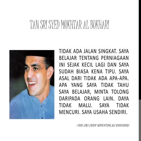 Tan Sri Syed Mokhtar Al Bukhari | PPTX