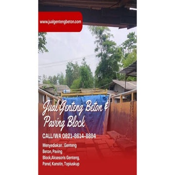 Toko paving block merah Kedungkandang | PDF